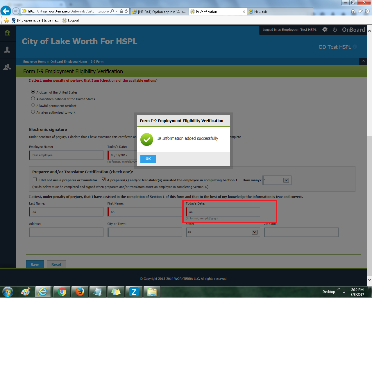 Nf 374 I9 Form Can Be Saved While Characters Entered In Date Field Workterra Jira